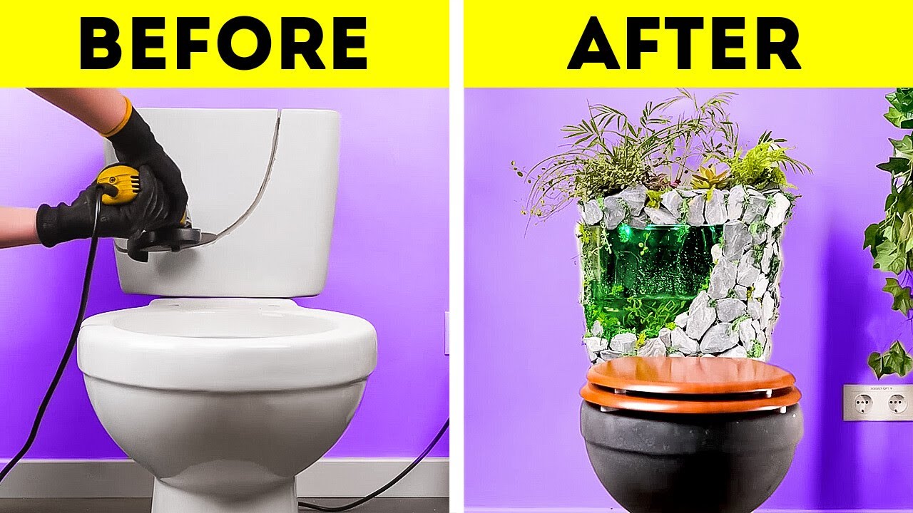 DIY Incredible Waterfall And Aquarium to Decorate Your Home - YouTube