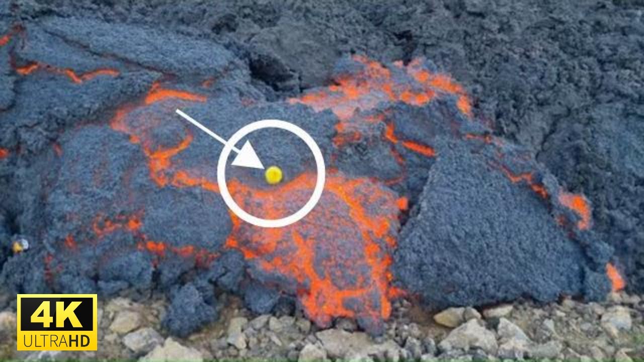 I lost apple and orange in the lava!! Hot lava flow close to the edges ...