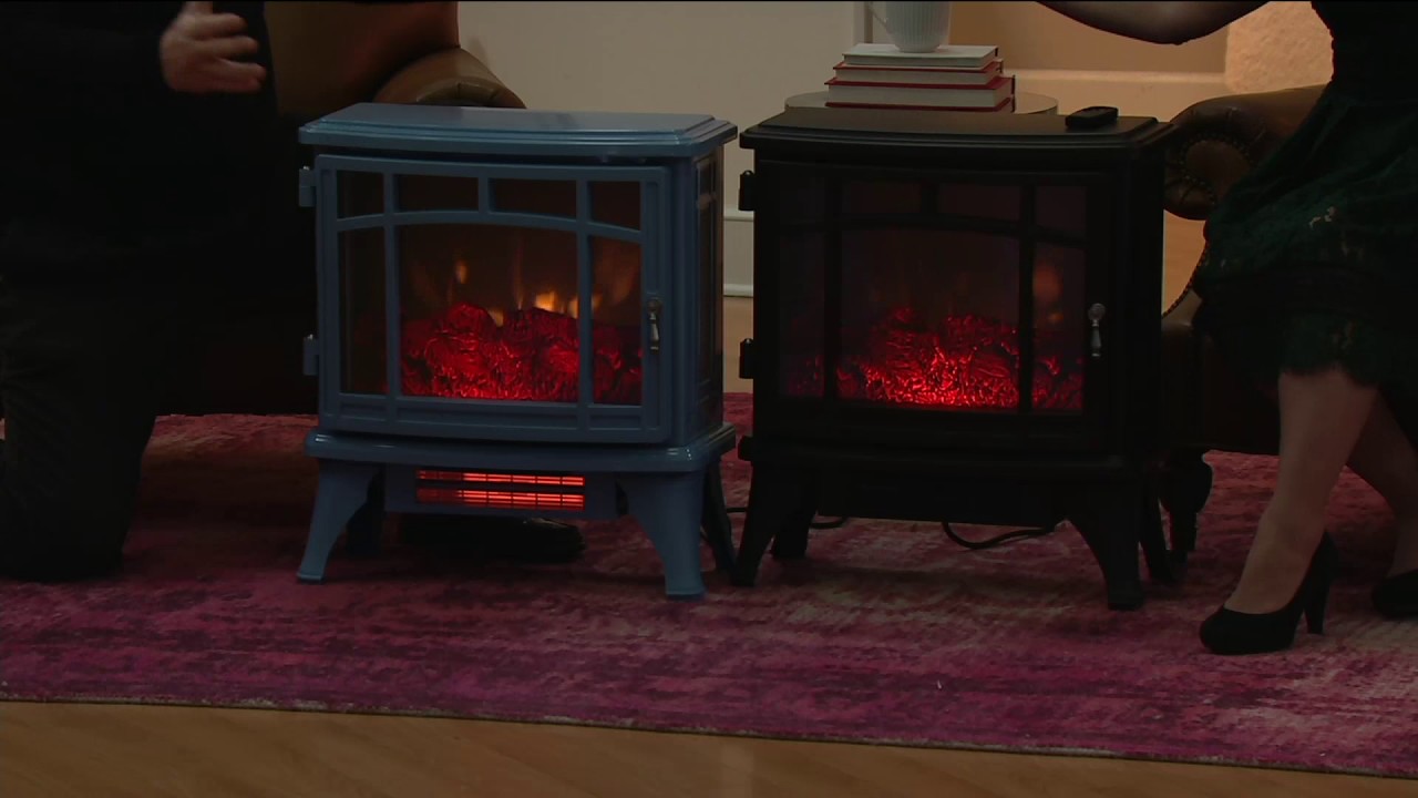 Duraflame Infrared Quartz Stove Heater with Flame Effect on QVC - YouTube