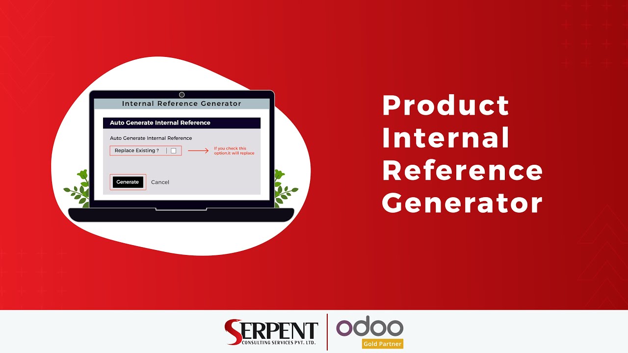 Product Internal Reference Generator #serpentcs #odoo #goldpartner ...