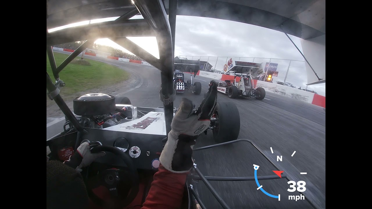 Riverside Speedway- In car #14 (Jeffrey Battle) 350 SMAC (time trials ...