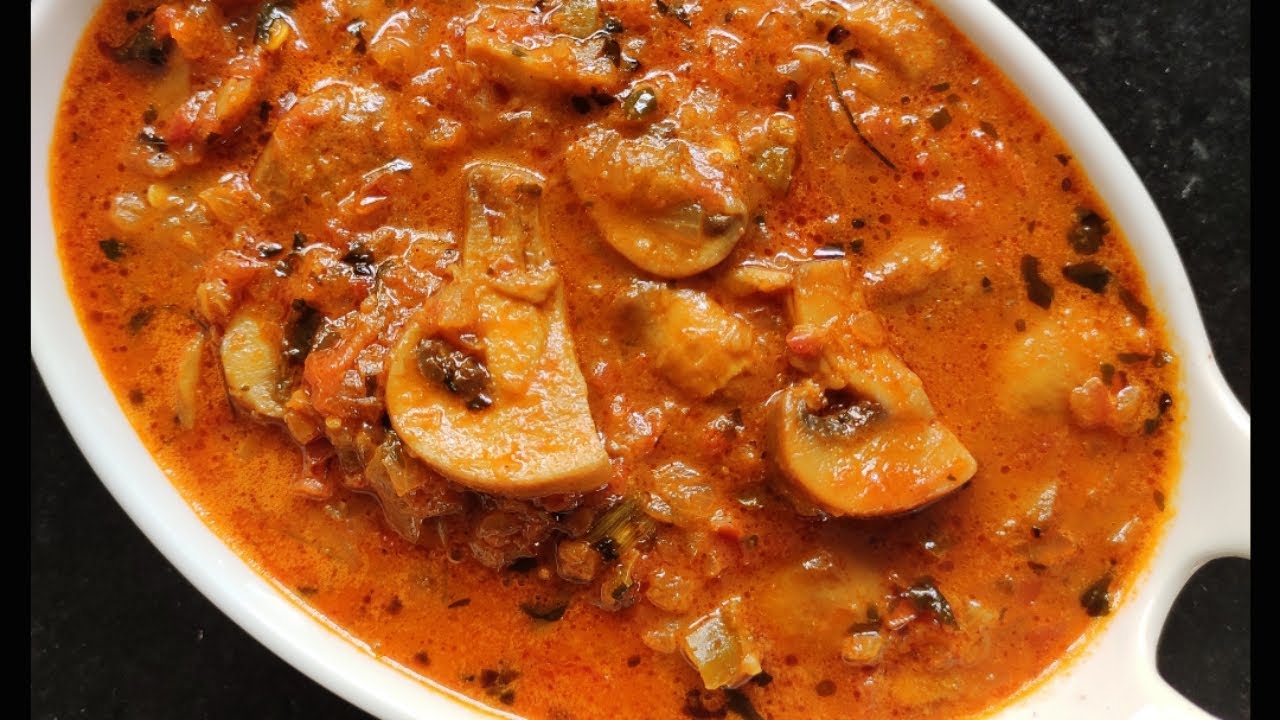 Mushroom Gravy / Side dish for Chapathi ,Poori - YouTube