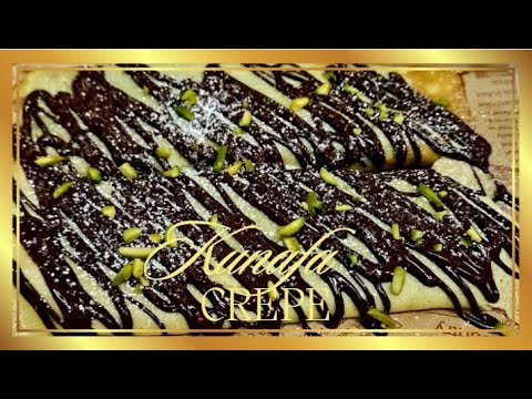 Chocolate Kunafa in crepe, must try this recipe 😋 - YouTube