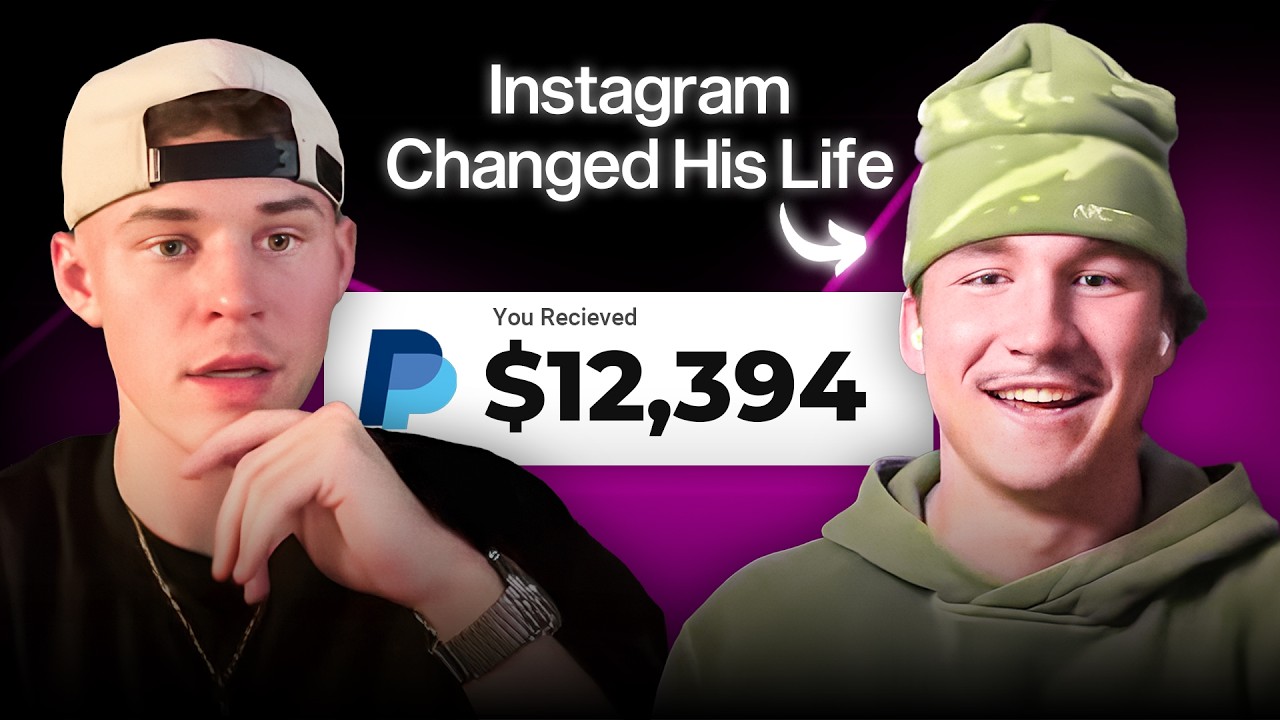 Connor Made Over $12k In ONE Month (with Instagram) - YouTube