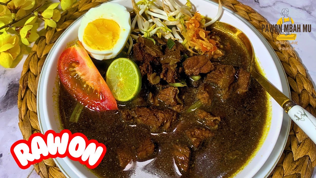 RESEP MASAK RAWON DAGING SAPI TANPA RIBET SAT SET LANGSUNG JADI - YouTube