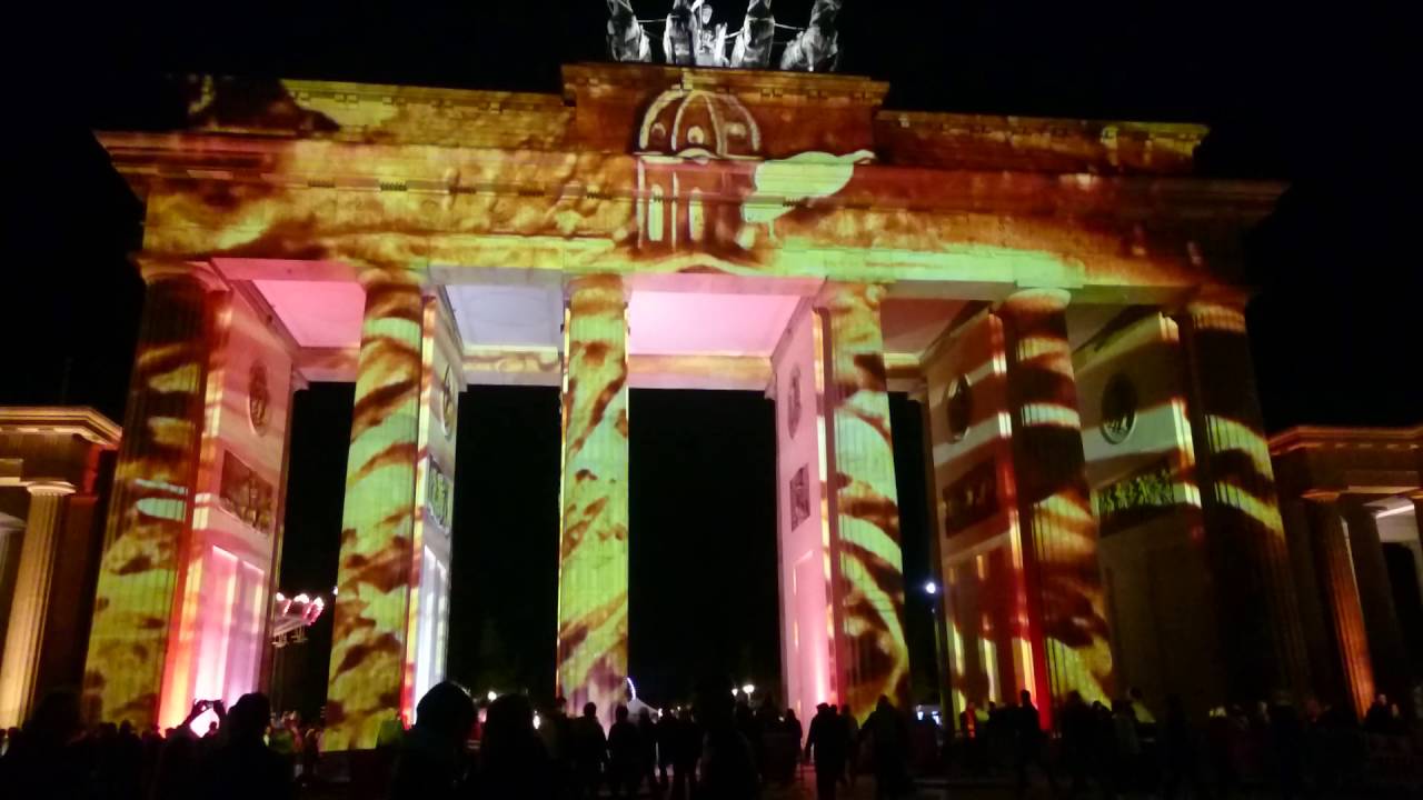 FESTIVAL OF LIGHTS – Berlin - Brandenburger Tor - 2016 - HD - YouTube