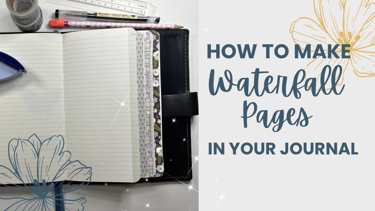 How To Make Waterfall Pages In Your Journal | Creative Journaling - YouTube