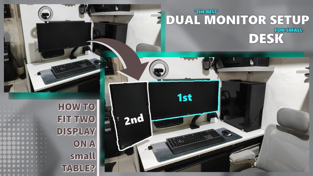 Dual Monitor Setup For Small Desk YouTube