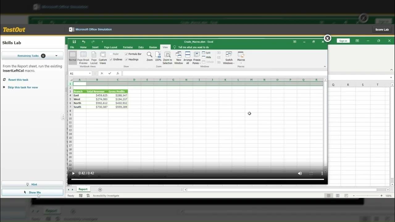 10.6.5 Skills Lab Create and Modify Simple Macros - YouTube