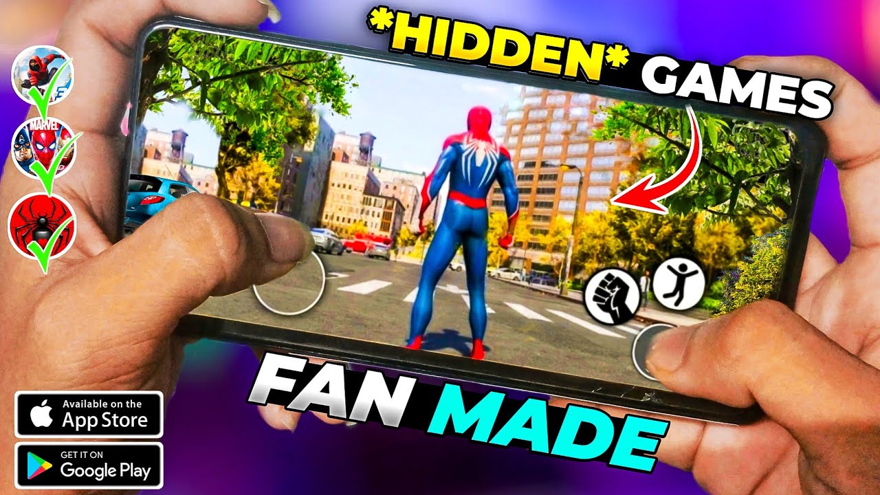😱 I Found 5 *HIDDEN* Spider Man Games For Android l Spider Man Game Android - YouTube