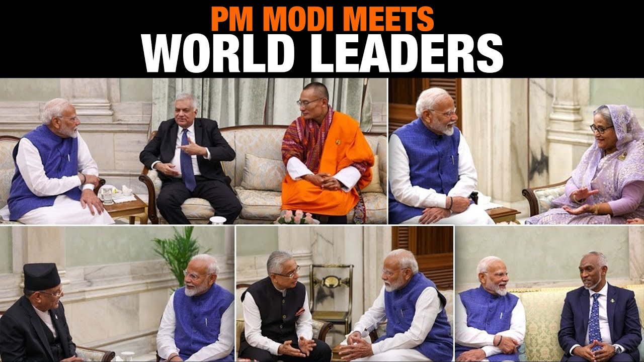 PM Modi Meets with World Leaders After Taking Oath as Prime Minister of ...