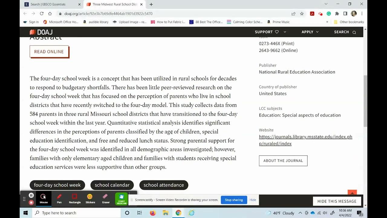 How to use Ebsco Essentials - YouTube