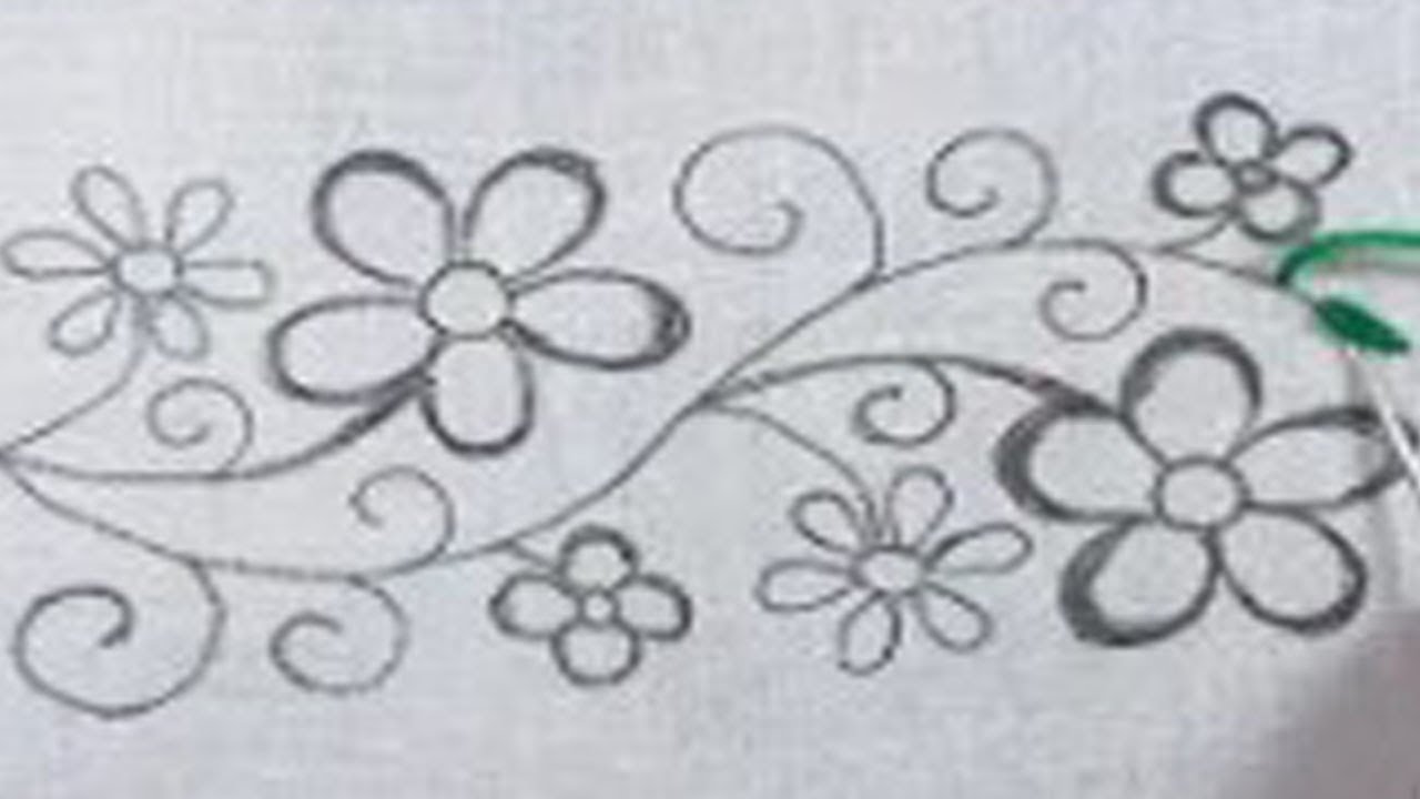 Hand Embroidery, Colorful Border Embroidery Design, New Unique Border ...