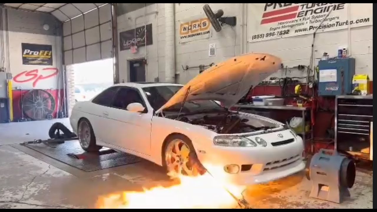 Lexus SC400 1UZ single turbo dyno #shorts - YouTube