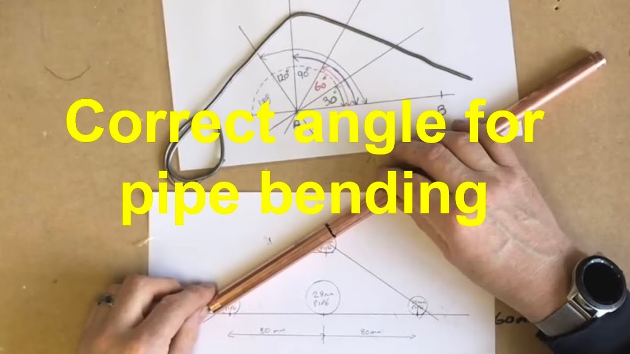 HOW TO FIND THE CORRECT ANGLES FOR COPPER PIPE BENDING Part 4 Totorial