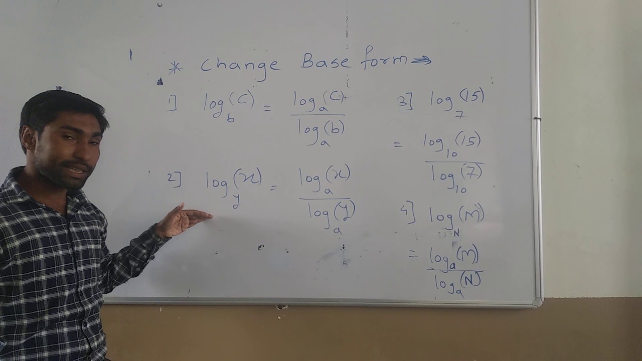 Lecture on logarithm ,Topic : Change base form , - YouTube