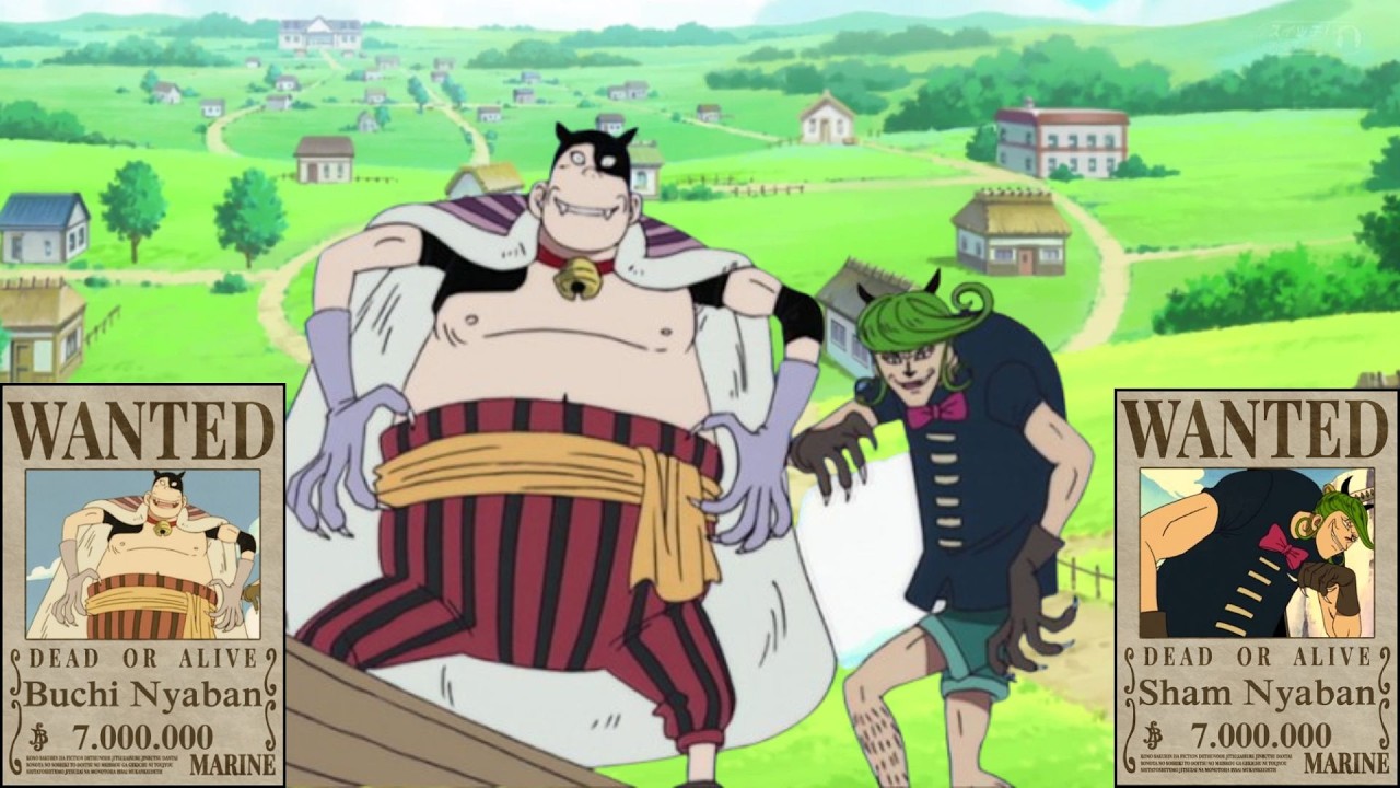 Quienes son los hermanos Nyaban One piece | Sham Y Buchi - YouTube