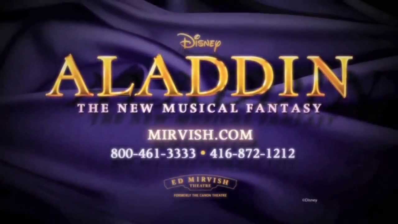 Disney's Aladdin - Toronto Teaser - YouTube