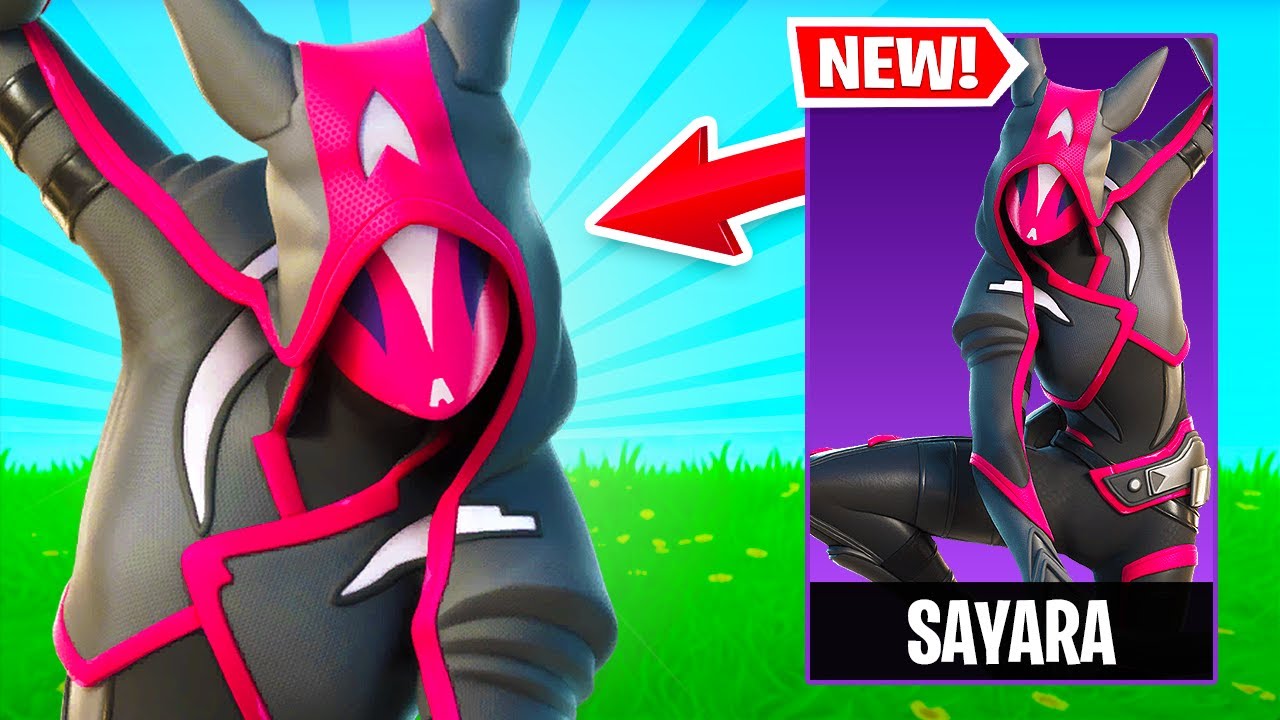 NEW SAYARA Skin Gameplay in FORTNITE! (Fortnite Crew Reward) - YouTube