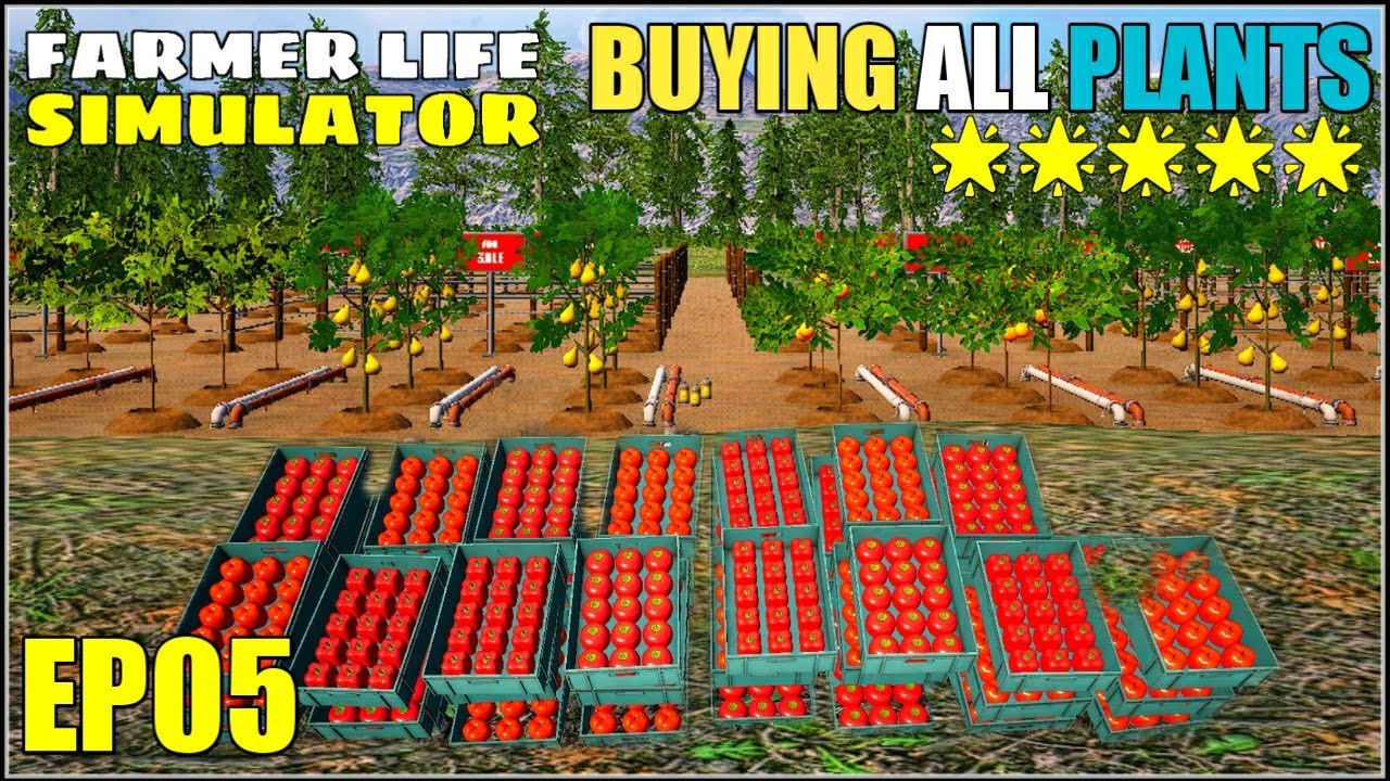 BUYING MORE VEGETABLES & FRUITS PLANT'S | FARMER LIFE SIMULATOR EP05 IN ...