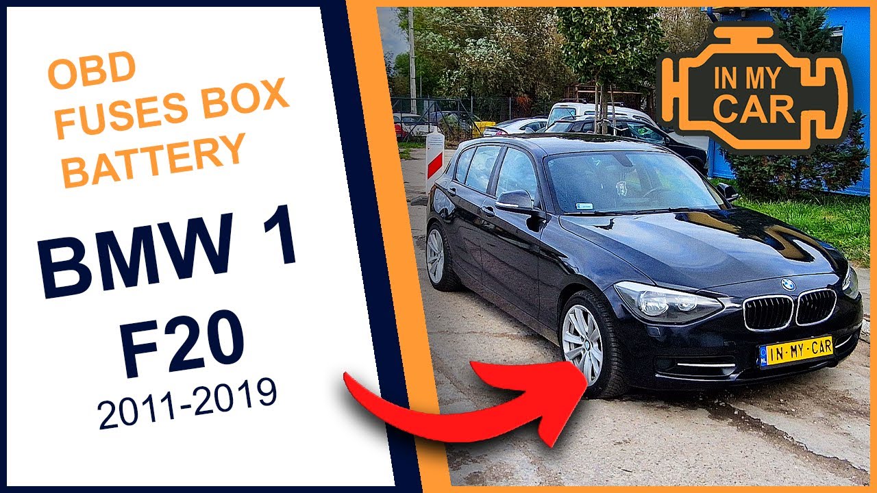 BMW 1 F20 [2011-2019] Diagnostic port OBD2, battery, fuses box location ...