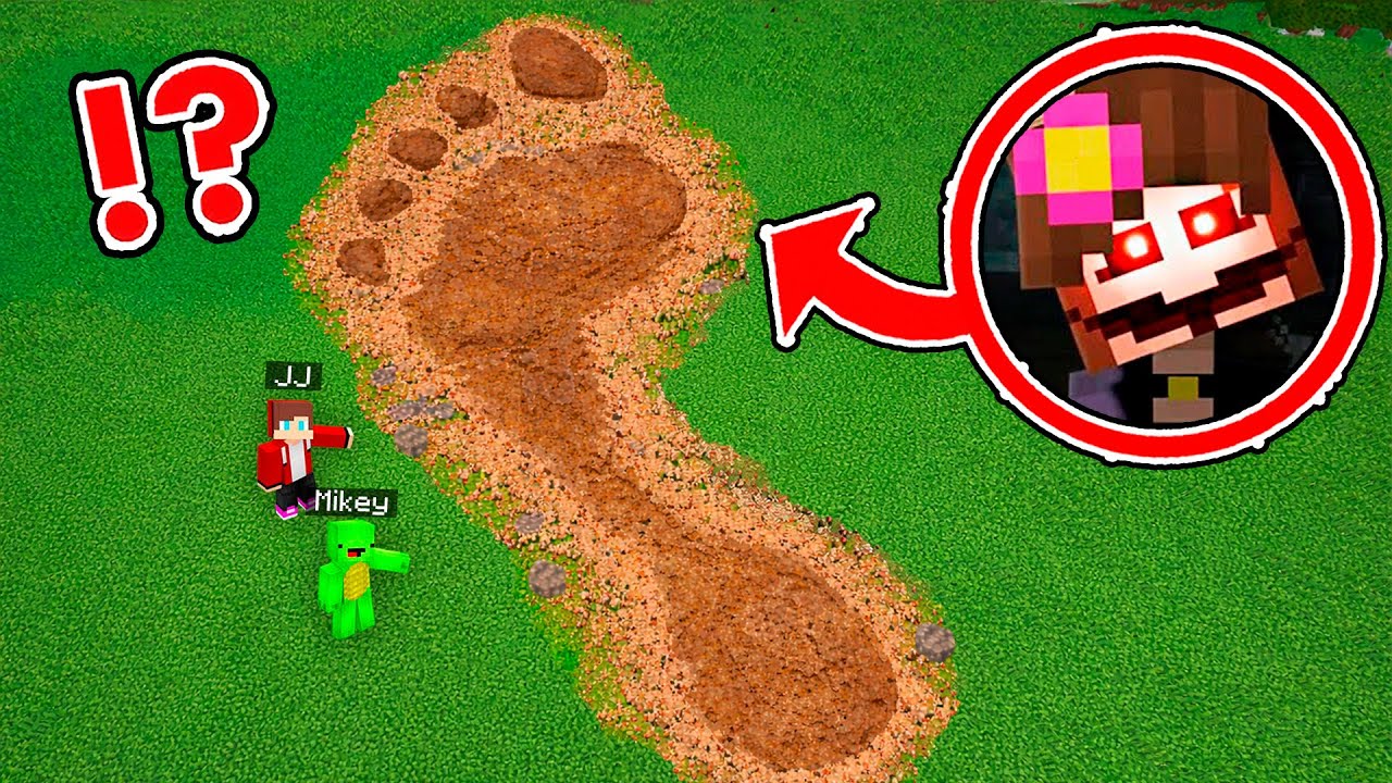 JJ and Mikey Found Jenny Dweller FOOTPRINTS - Maizen Minecraft ...