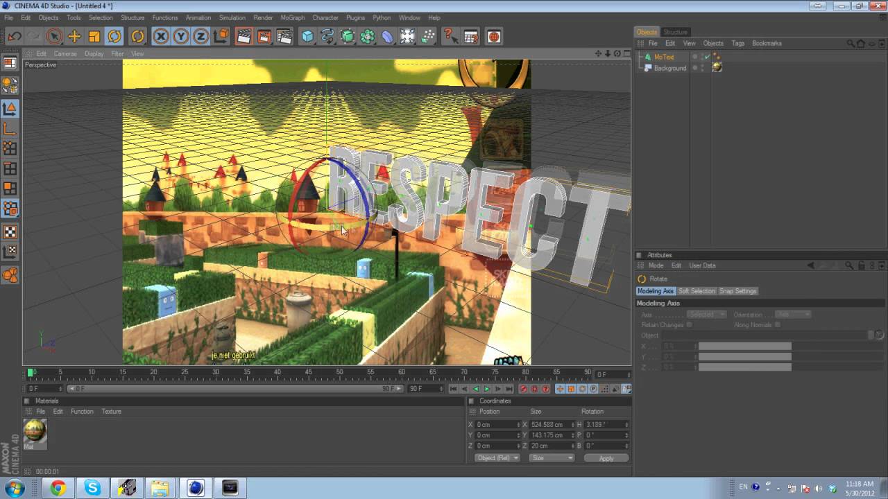 Tutorial - 3D Letters on picture - Cinema 4D & Sony Vegas - YouTube