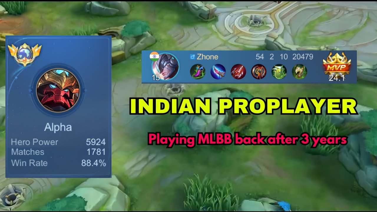 INDIAN PROPLAYER PLAYING MLBB BACK AFTER 3+ YEARS ! | MOBILE LEGENDS ...