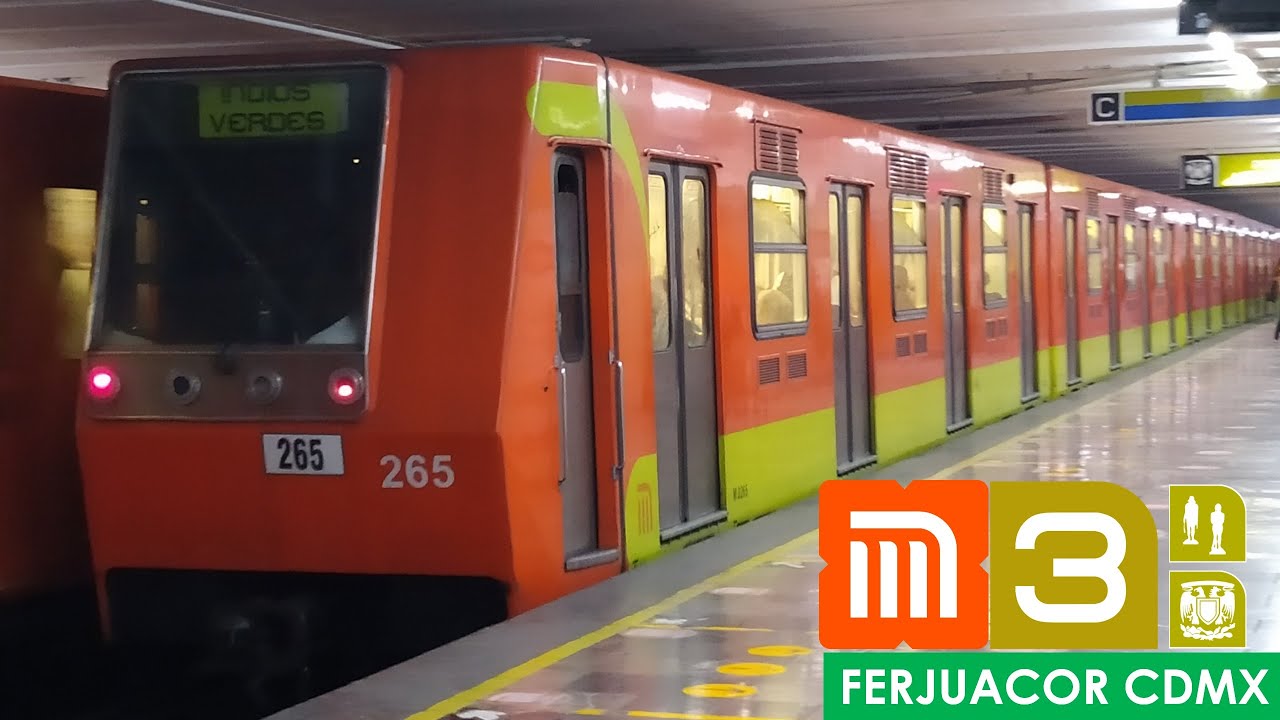 Metro CDMX - Línea 3 - De Indios Verdes a Universidad - NM-79 (CAB RIDE ...