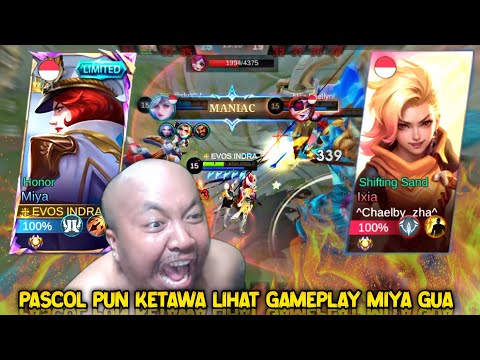 PASCOL SAMPAI HERAN LIHAT MIYA MANIAC | BUILD TOP GLOBAL MIYA - MOBILE LEGENDS