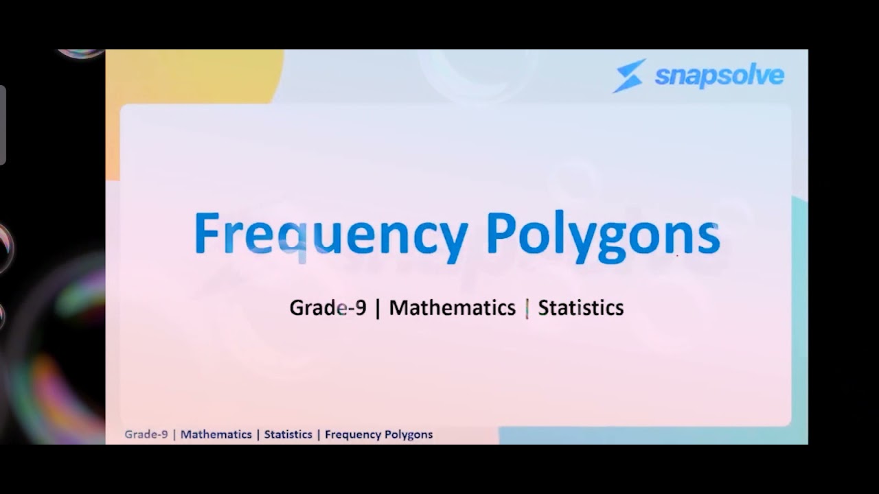 class 9/ mathematics /statistics/ frequency polygon with the help of ...
