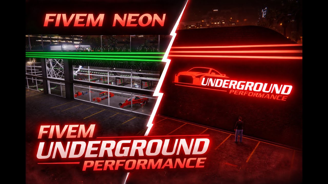 Fivem Neon Underground Performance in GTA5 _ MLO/YMAP Customize Gang ...