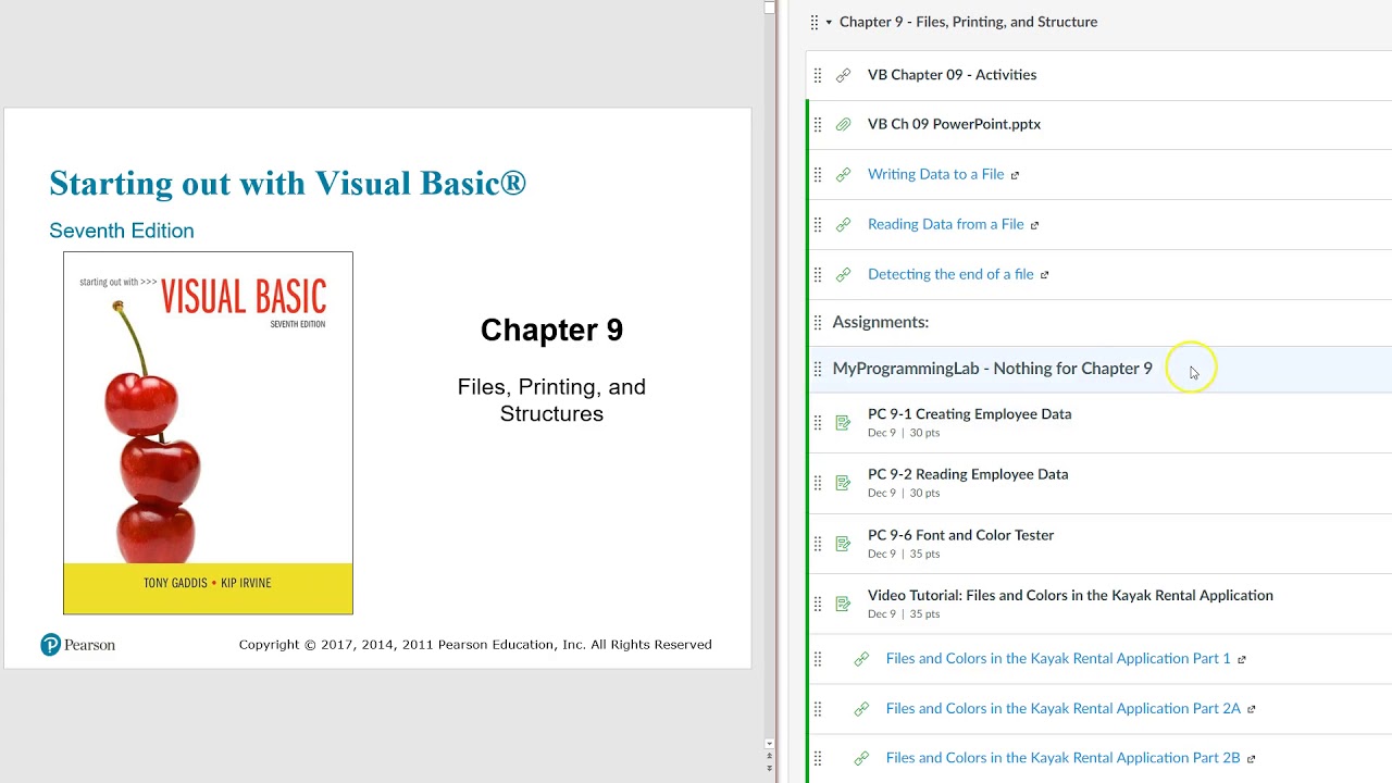 Visual Basic Chapter 09 - Activities - YouTube