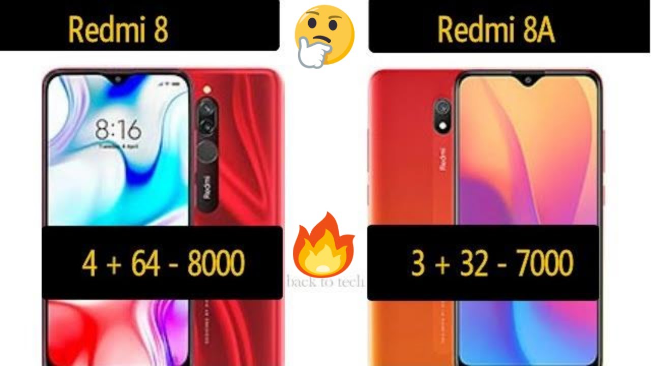 Redmi 8 vs Redmi 8a | Best Smartphone Under 8000? Redmi 8 Price ...