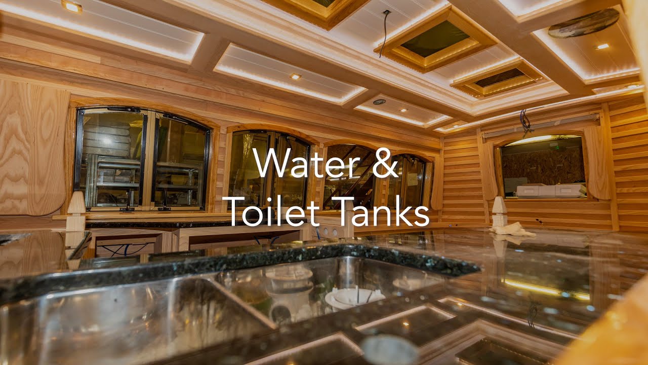 How We Build Our Canal Boats - step 9 | Water and Toilet Tanks - YouTube