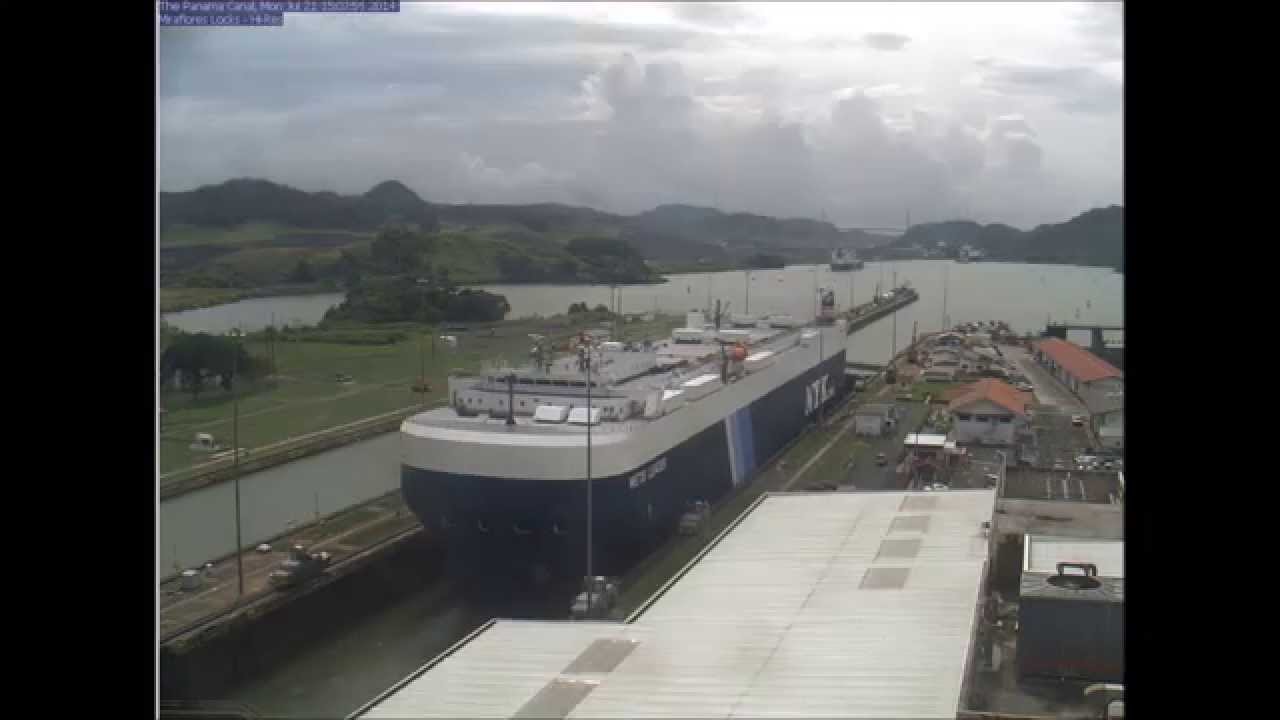 NYK Line Metis Leader At Panama Canal on July 21, 2014 - YouTube