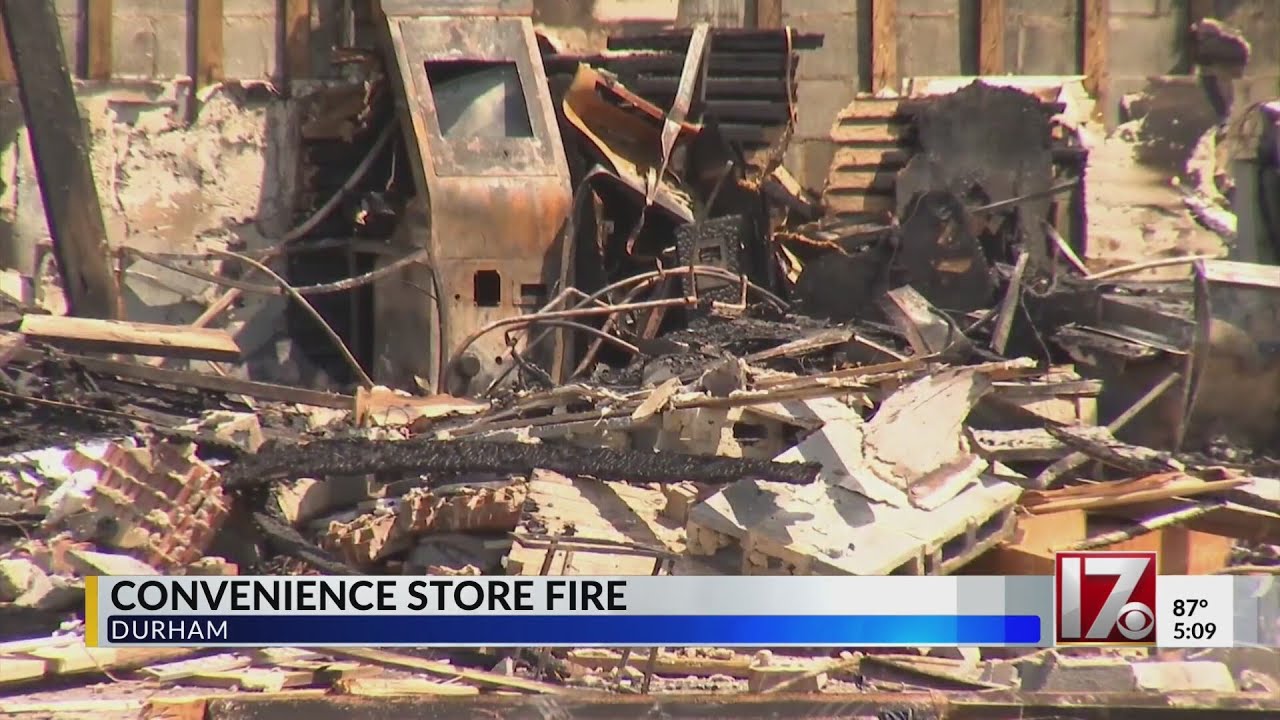 Convenience store fire in Durham - YouTube