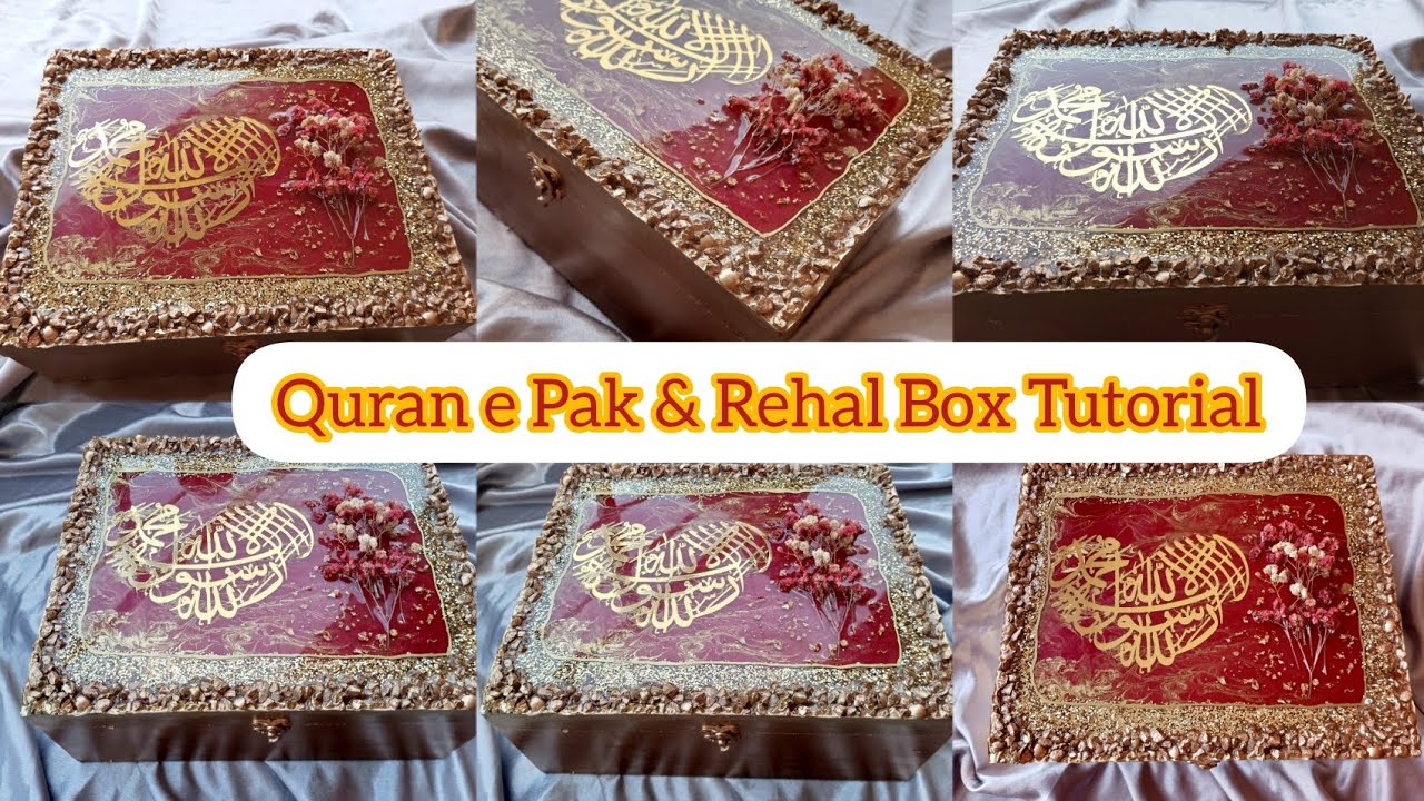 Quran e Pak And Rehal box Tutorial #resin #gift #handmade #resinart # ...