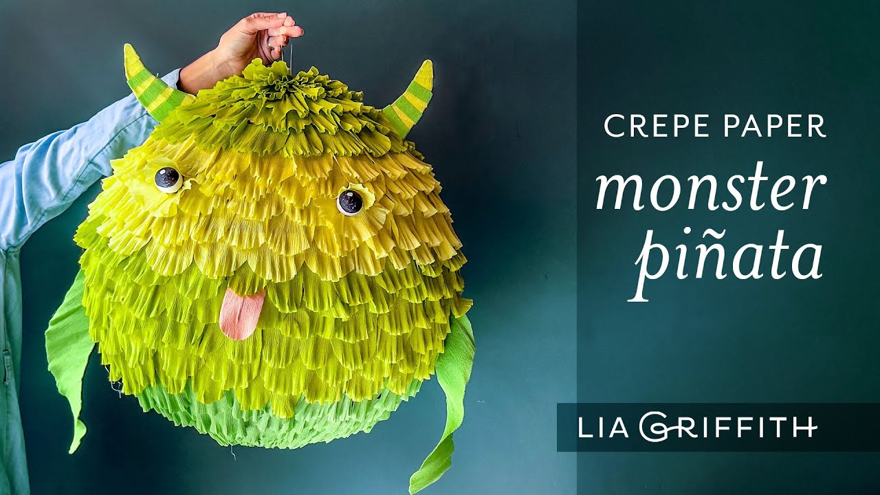 Crepe Paper Monster Piñata - YouTube