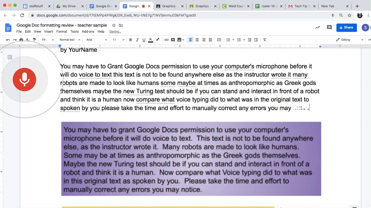 GDoc Formatting - wk5 - YouTube
