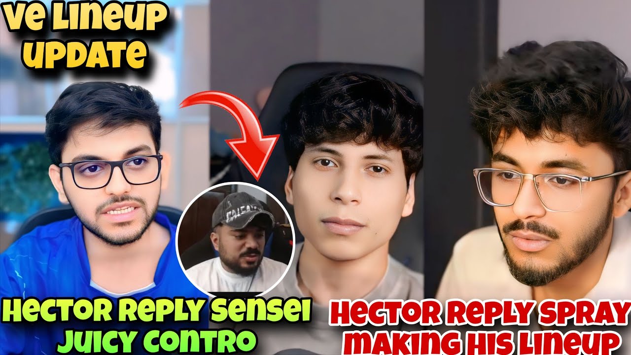 Hector VE lineup Update🚨Hector Reply Sensei juicy Contro😱Hector reply spraygod making his lineup ...
