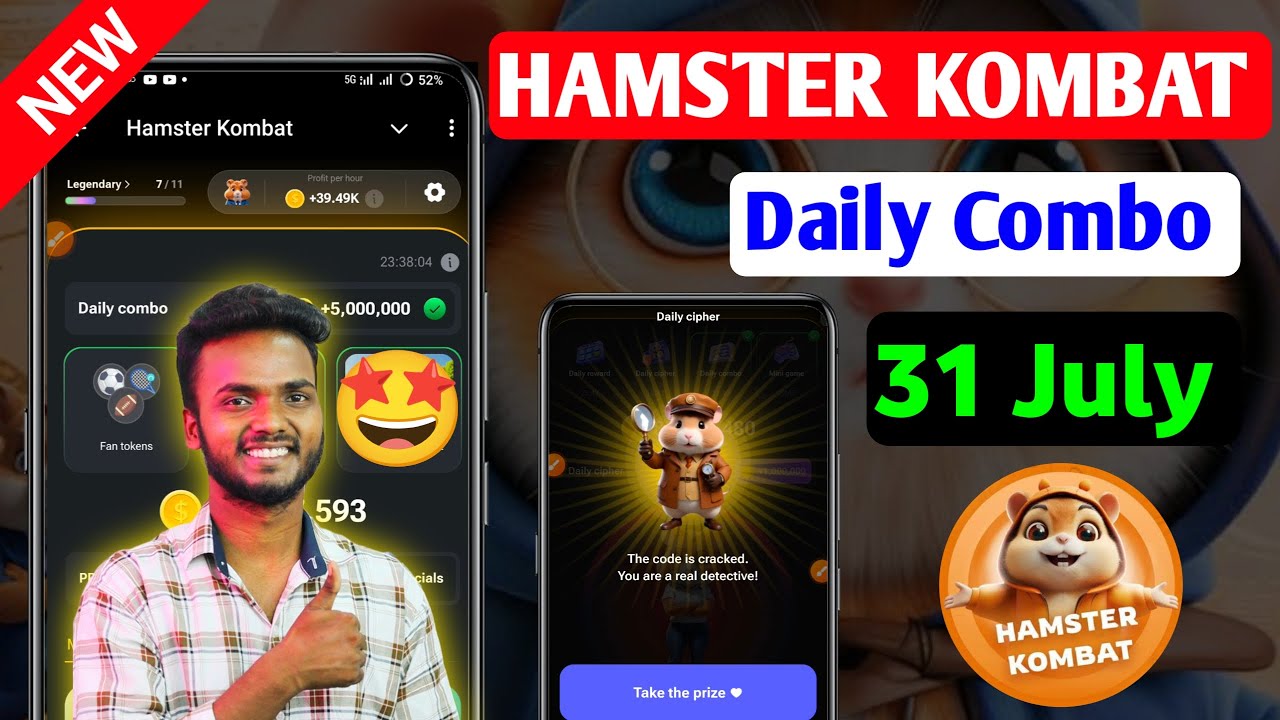 Daily Combo 31 July Hamster Kombat | Today Daily Combo Hamster Kombat ...