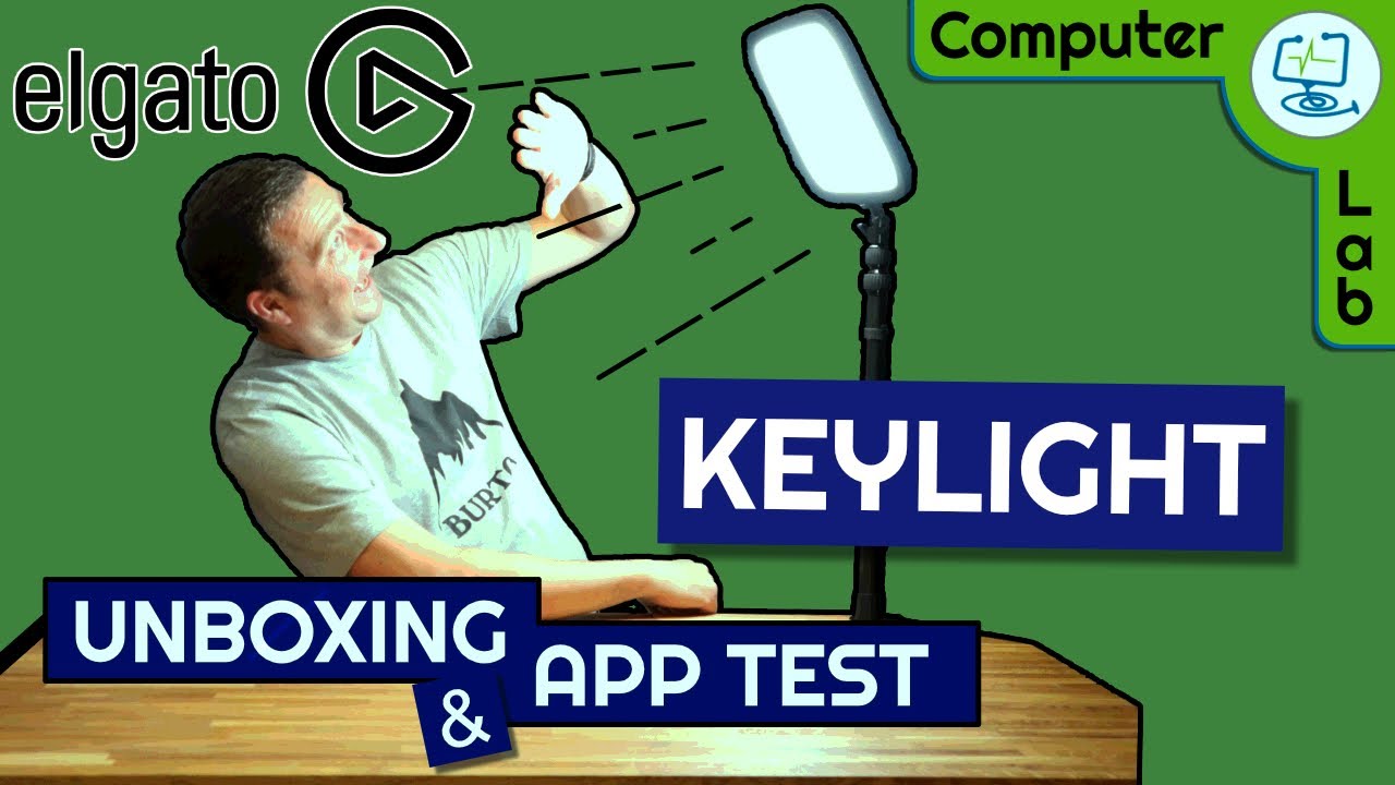 Elgato Key Light Unboxing, Setup, and Elgato Control Center App - YouTube