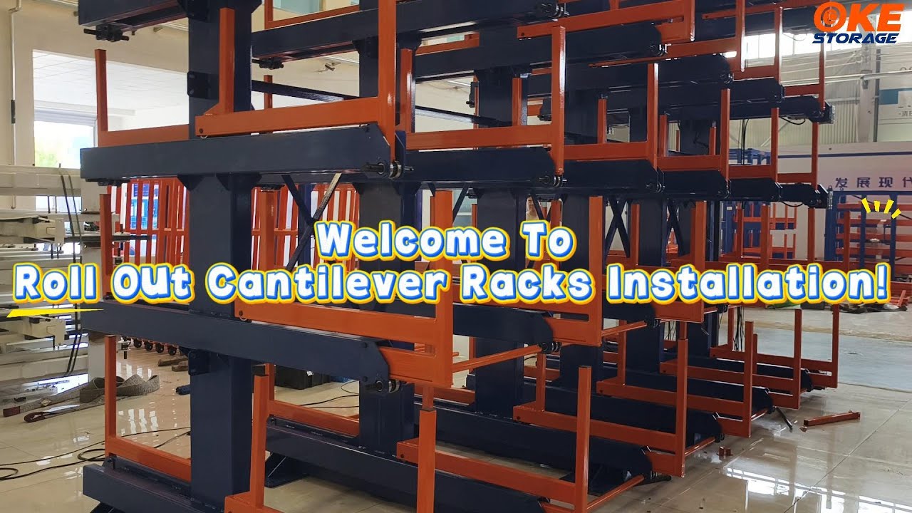 Welcome To Roll Out Cantilever Rack Installation | OKE Storage - YouTube