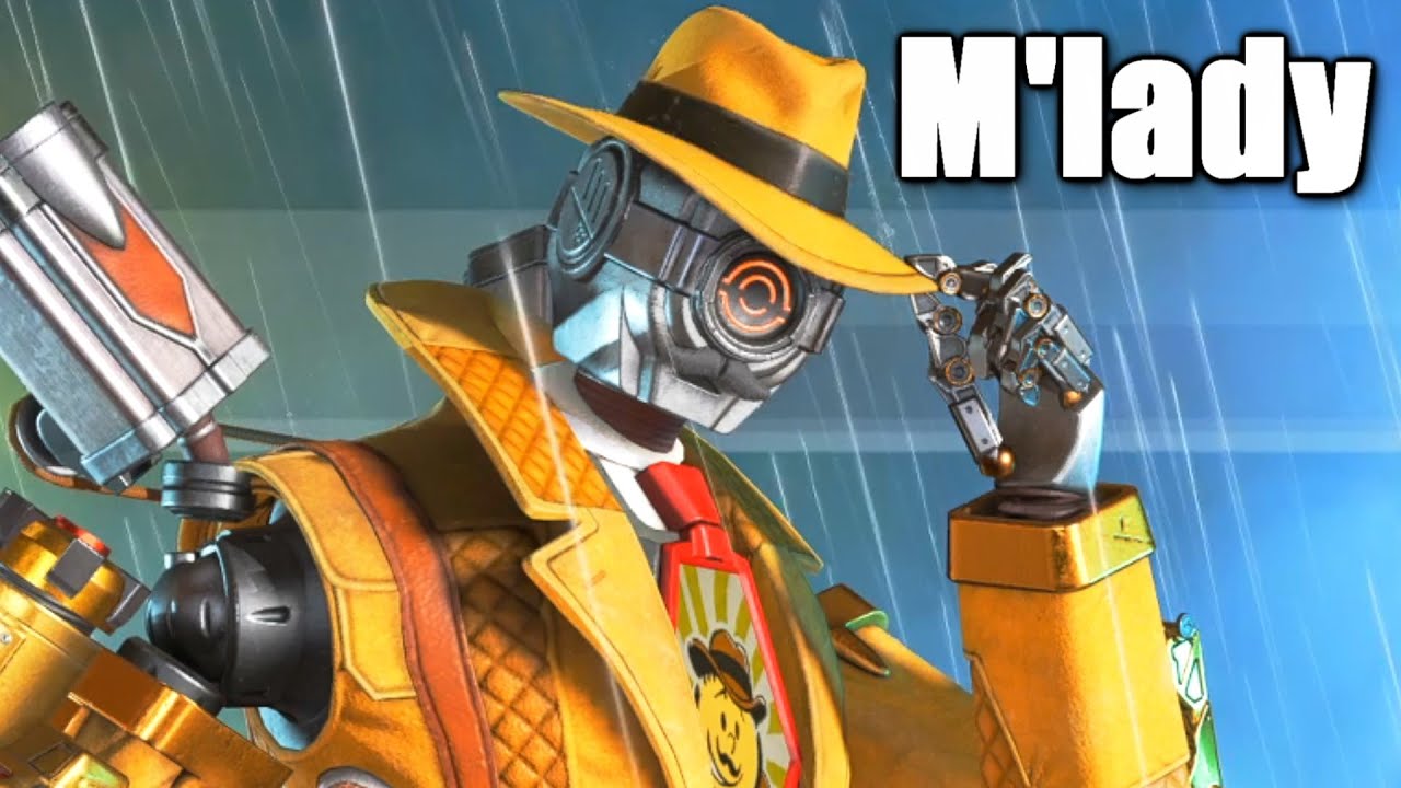 The Legendary M'lady Pathfinder Skin in Apex Legends - YouTube