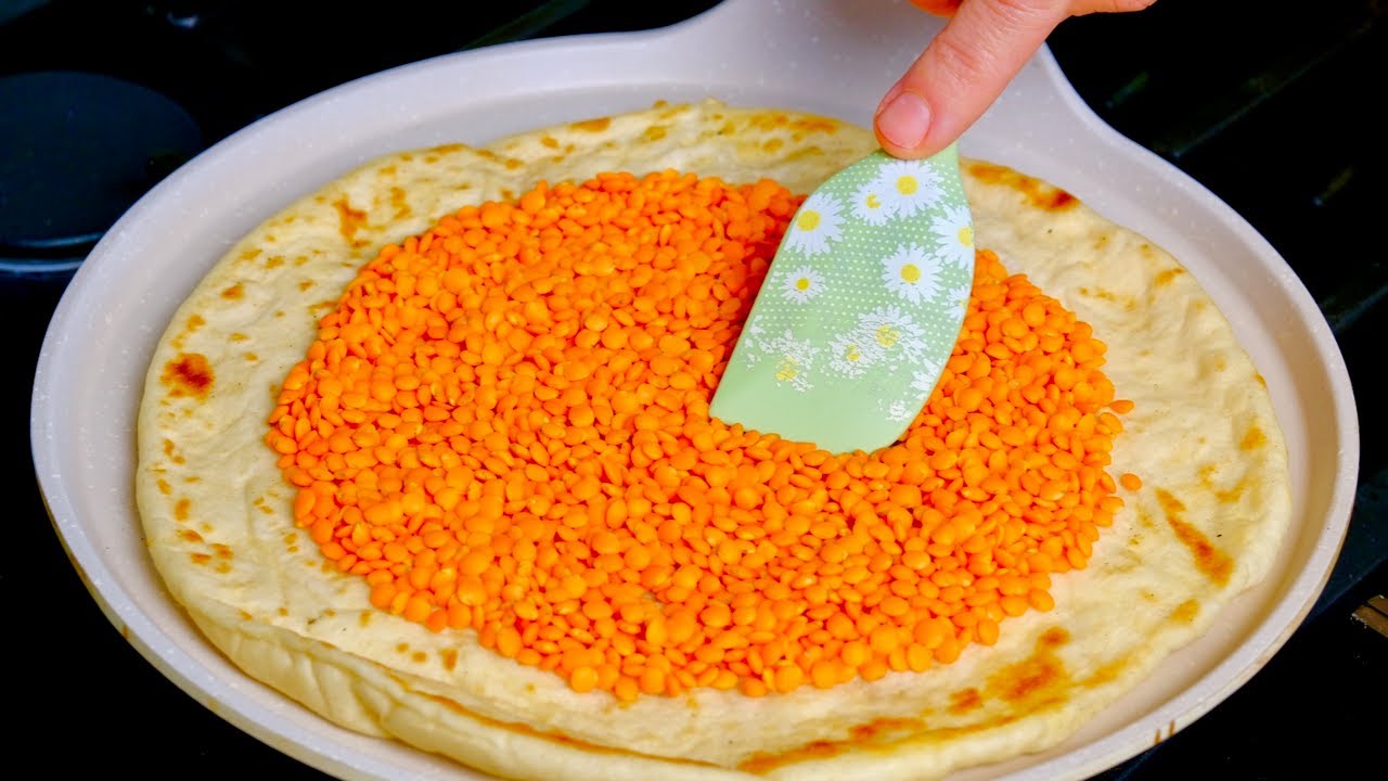 100g lentils and 1 flatbread! I make it almost every week! Simple and ...