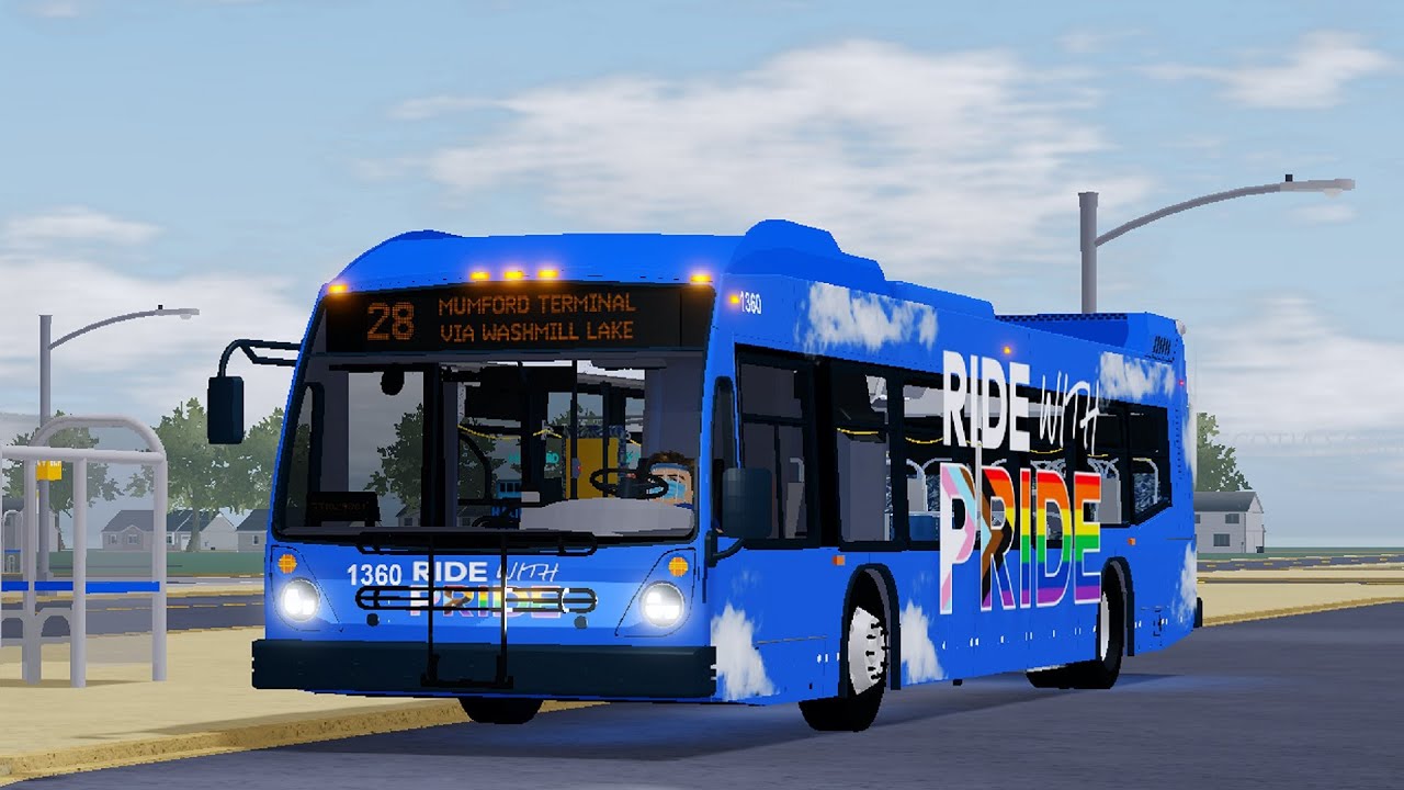 Halifax Transit (Roblox): Novabus LFS (Ride with Pride wrap) on 28 to ...