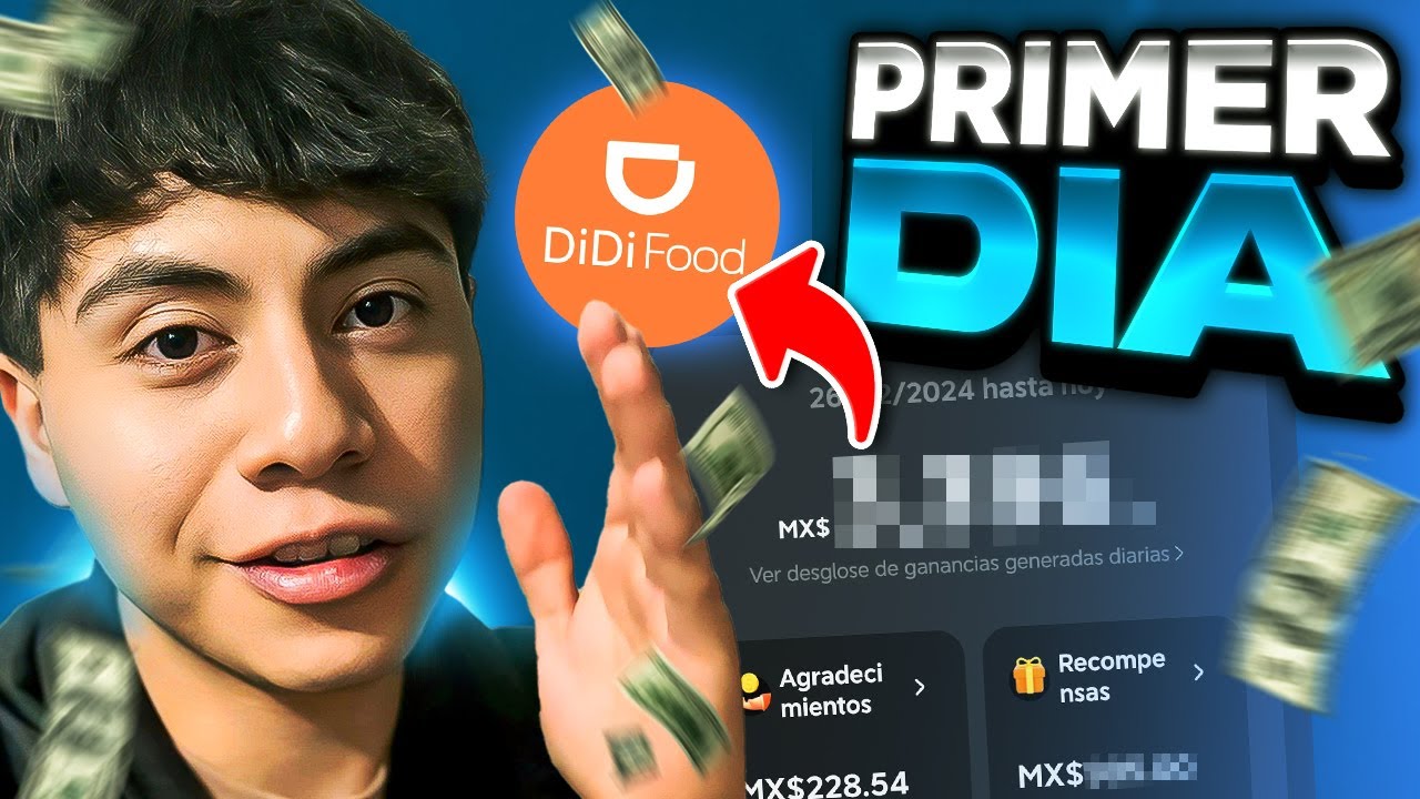 ESTO GANE en MI PRIMER DIA en DIDI FOOD!! - YouTube