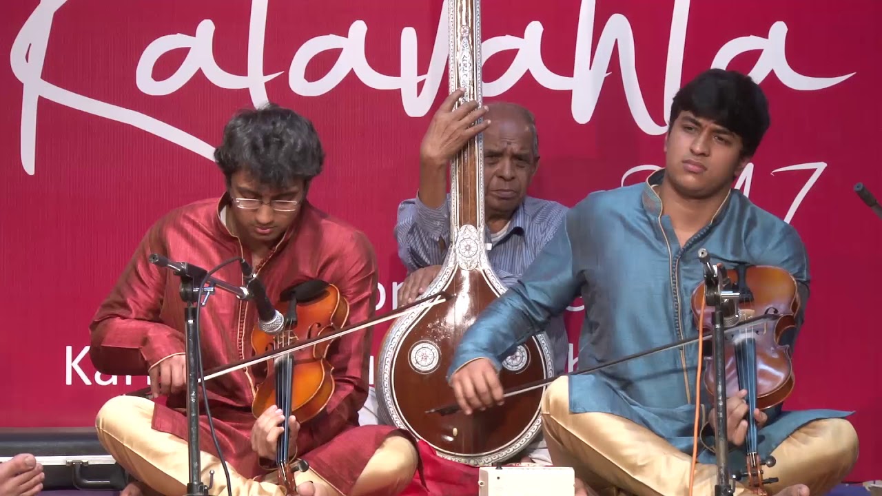 Kalavanta 2017 - Violin Duet Concert by Tejas Manjunath & Pranav ...