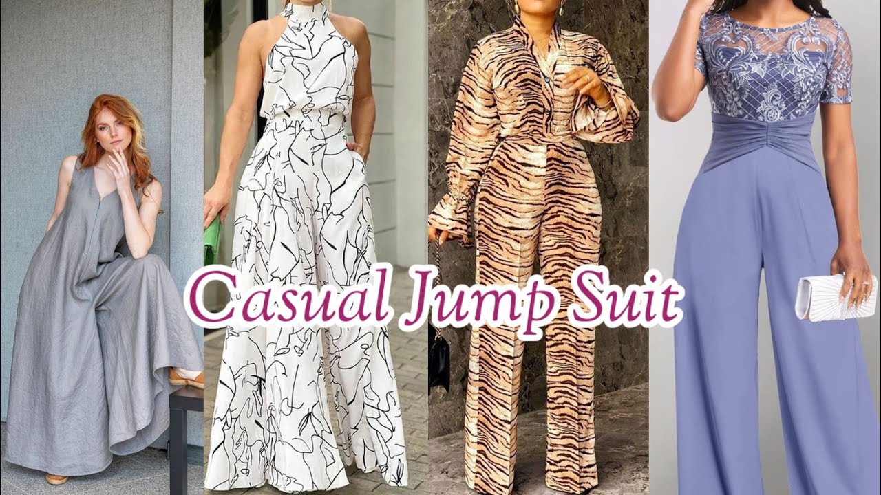 Jump Suit Casual Dress Design Ideas For Womenj - YouTube